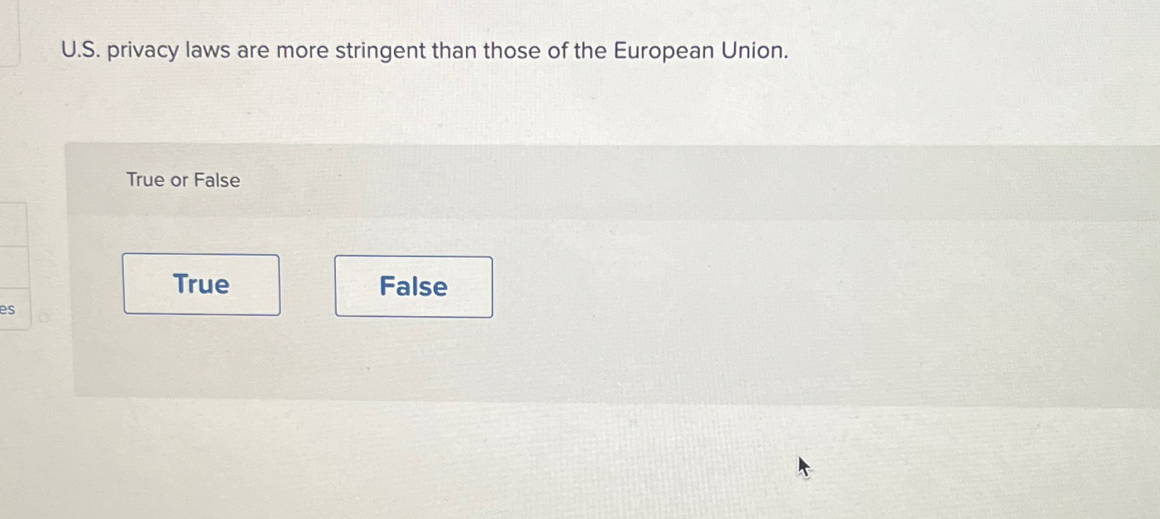 Solved U.S. ﻿privacy laws are more stringent than those of | Chegg.com