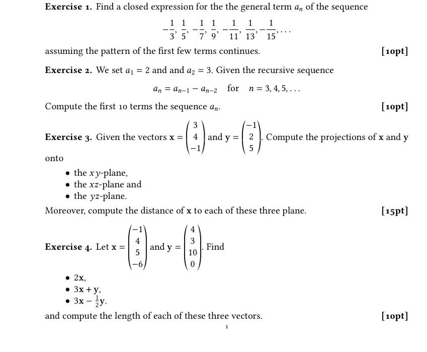 Solved Show full workings and calculationsExercise 1. ﻿Find | Chegg.com