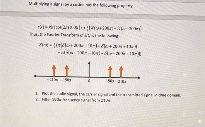 Solved Task. 1: Signal Filtering Consider a continuous | Chegg.com