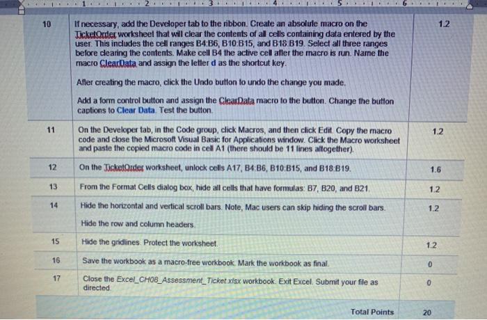 Solved YO19 Excel Ch08 Assessment Ticket Project Descrip