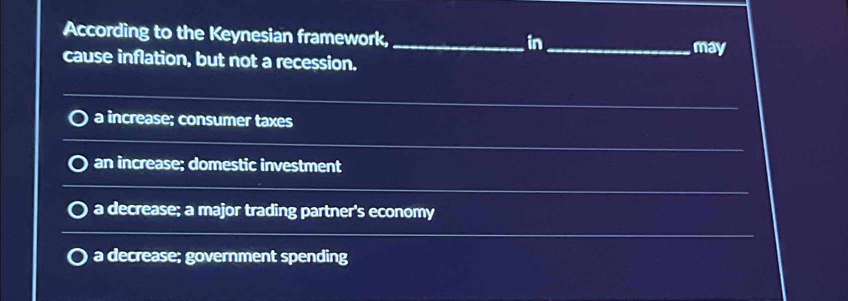 Solved According to the Keynesian framework, q, ﻿in q, ﻿may | Chegg.com