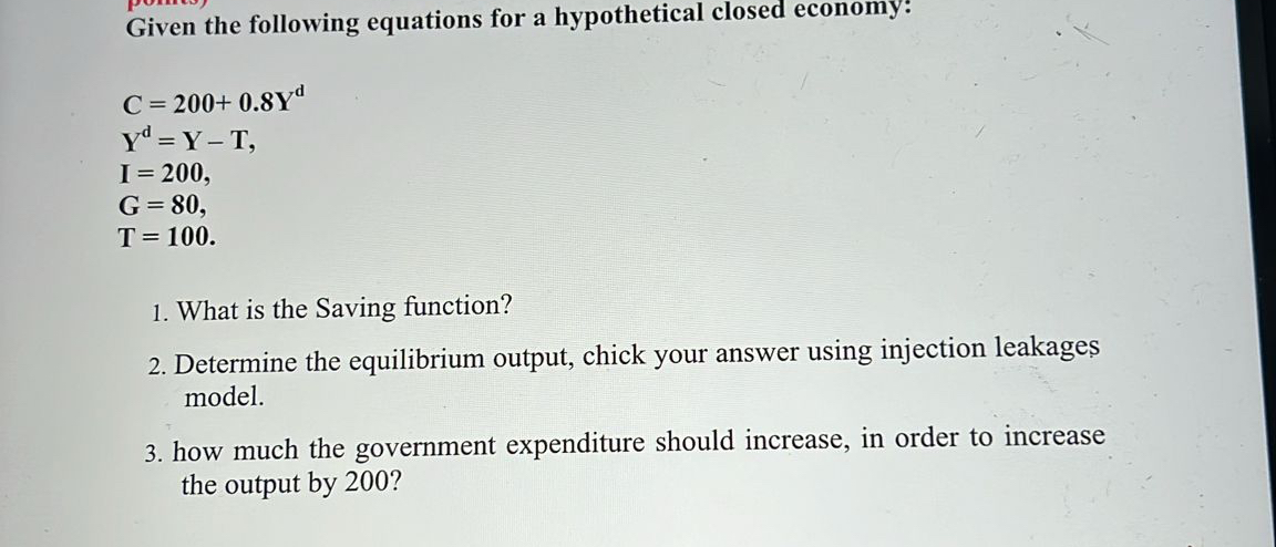 Solved Given the following equations for a hypothetical | Chegg.com