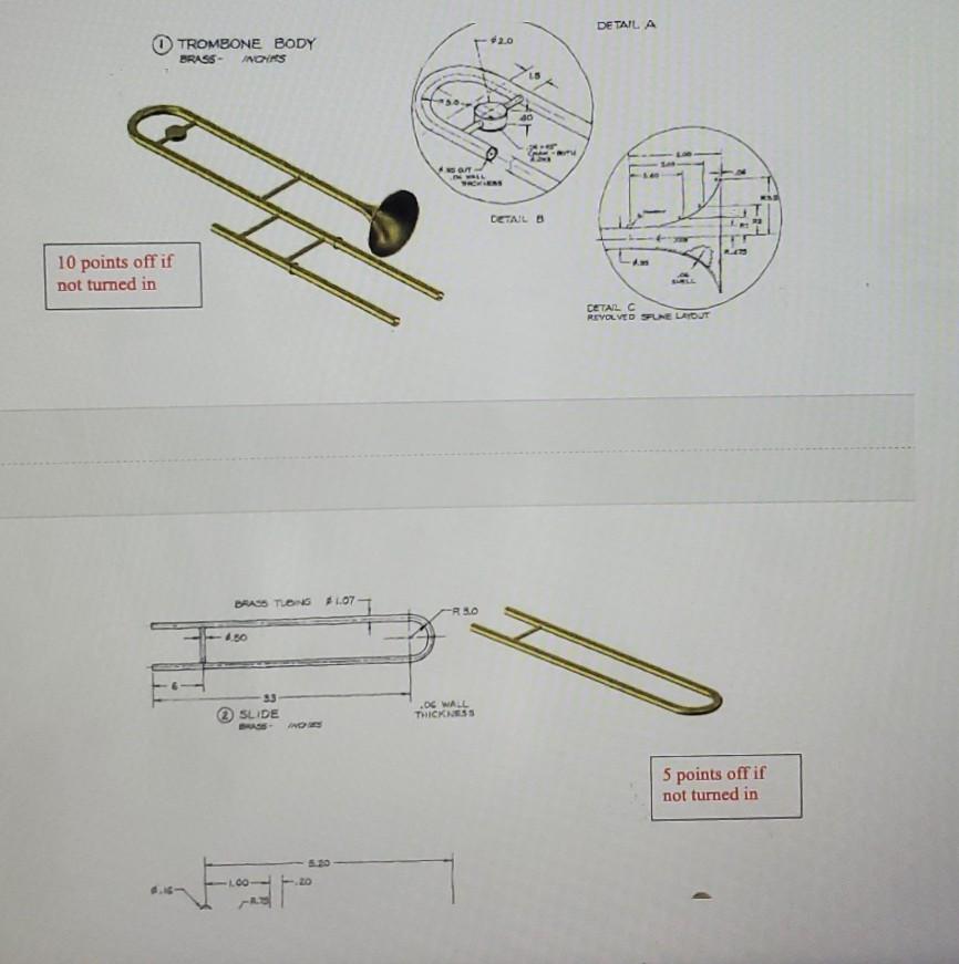 The pictorial concept sketch of a Trombone is shown | Chegg.com
