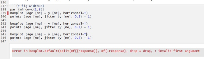 Solved 236 237 **{r fig.width=8] 238 par (mfrow-C(1,3) 239 | Chegg.com