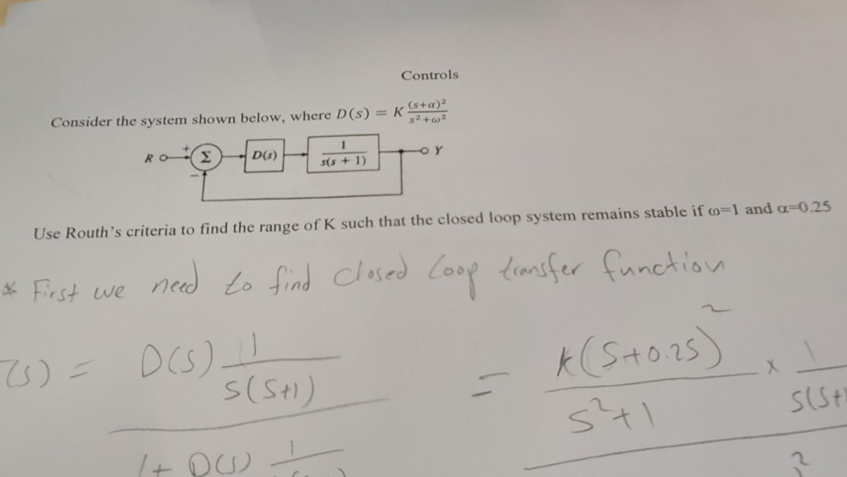 Solved Consider the system shown below, where | Chegg.com