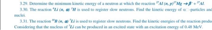 Solved 3.29. Determine the minimum kinetic energy of a | Chegg.com