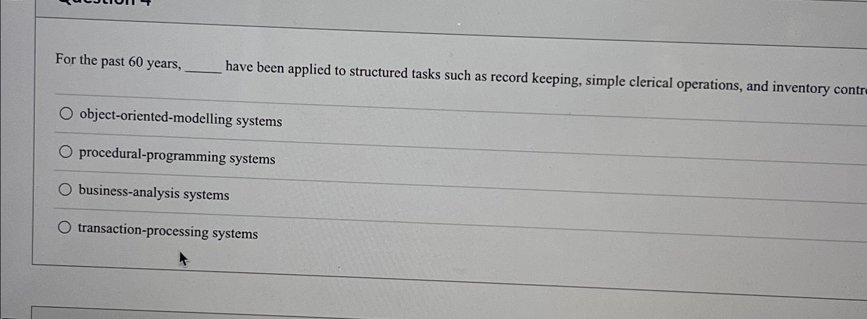 Solved For the past 60 ﻿years, have been applied to | Chegg.com