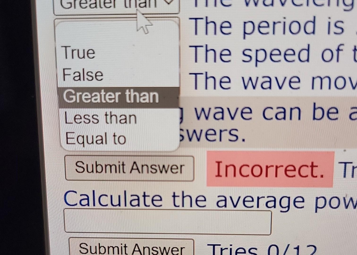 Solved Streched String Points: 2 The transverse displacement | Chegg.com