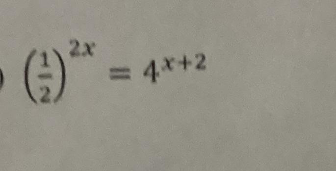 Solved (21)2x=4x+2 | Chegg.com