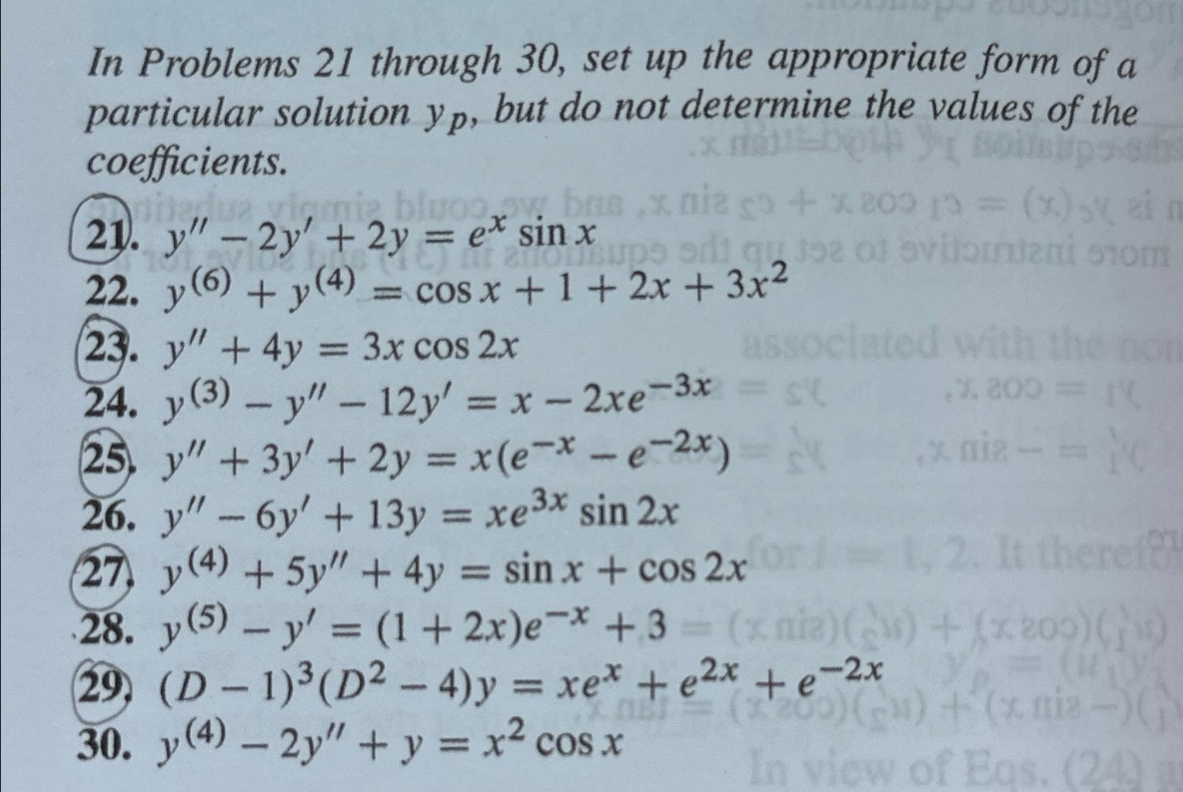 Solved In Problems 21 ﻿through 30, ﻿set up the appropriate | Chegg.com