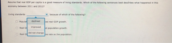 Solved 9. Calculating real GDP and real GDP per capita The | Chegg.com