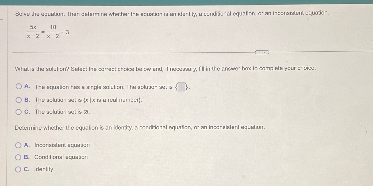 Solved Solve the equation. Then determine whether the | Chegg.com