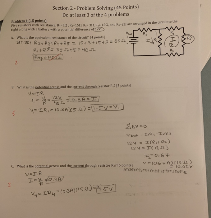 Solved Section 2 - Problem Solving (45 Points) Do at least 3 | Chegg.com