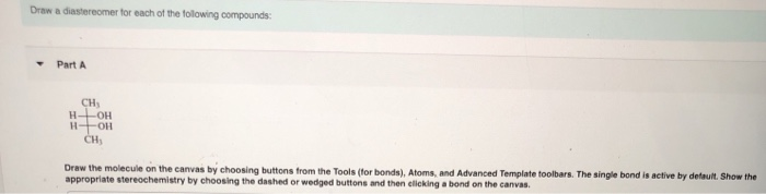 Solved Draw a diastereomer for each of the following | Chegg.com