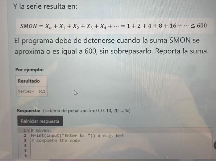 Solved Write code in Python-3 to calculate the SIMON series. | Chegg.com