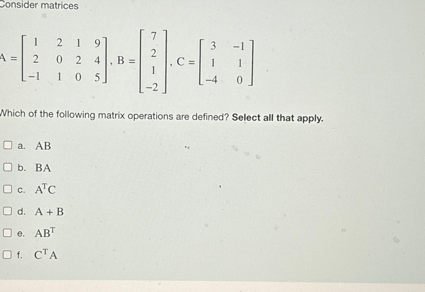 Solved Consider | Chegg.com