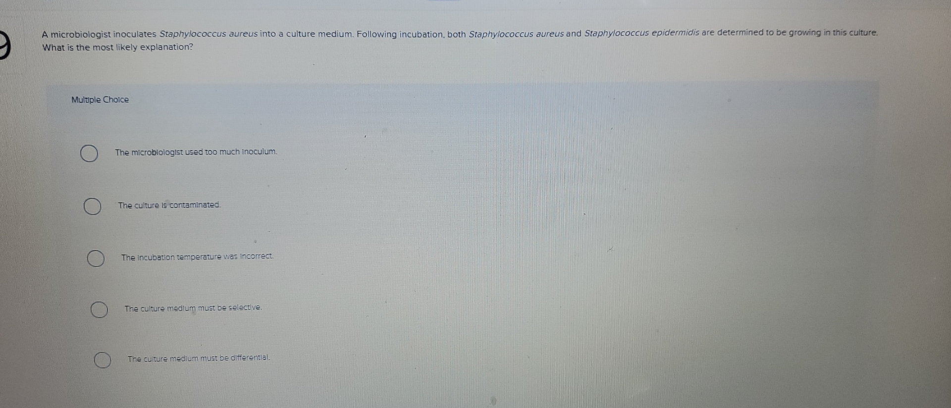 Solved What is the most likely explanation?Multiple | Chegg.com