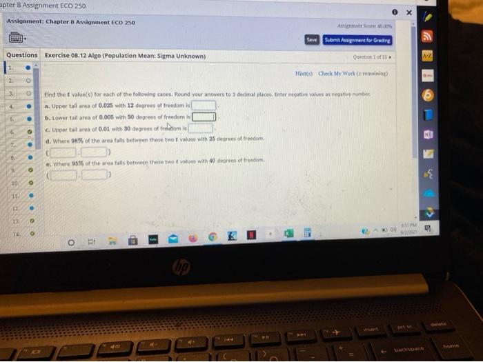 Solved apter 8 Assignment ECO 250 0 x Assignment: Chapter 8 | Chegg.com Solved apter 8 Assignment ECO 250 0 x Assignment: Chapter 8 | Chegg.com