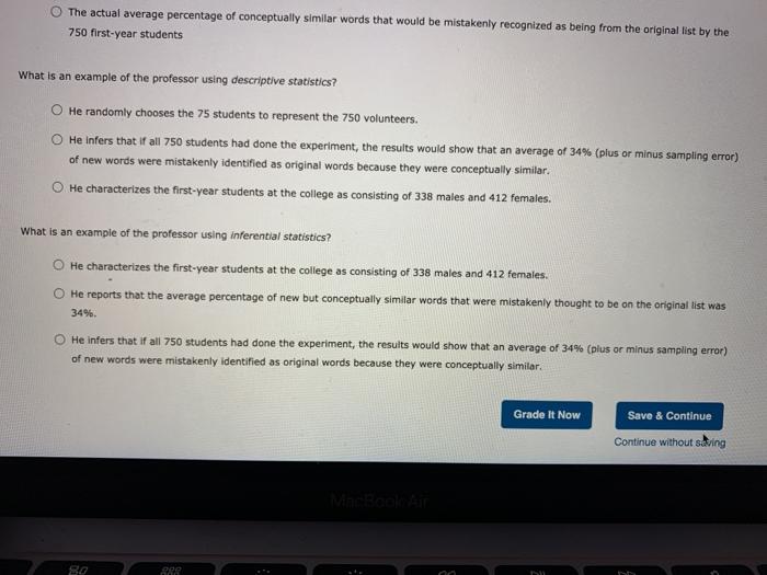 Solved Problem Set: Chapter 01 Introduction to Statistics 2. | Chegg.com