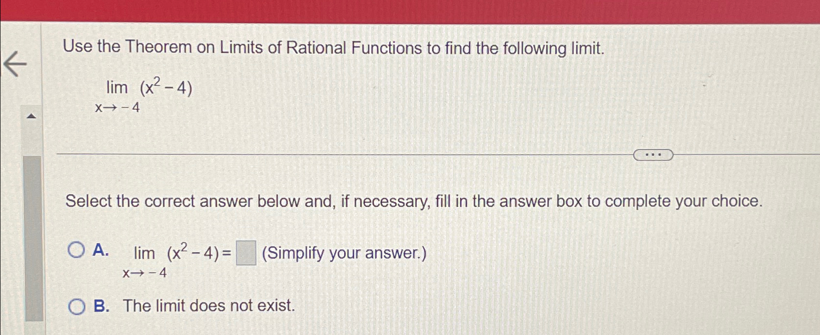 Solved Use the Theorem on Limits of Rational Functions to | Chegg.com