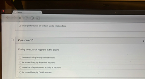 Solved Centraslower performance on teits of spatial | Chegg.com