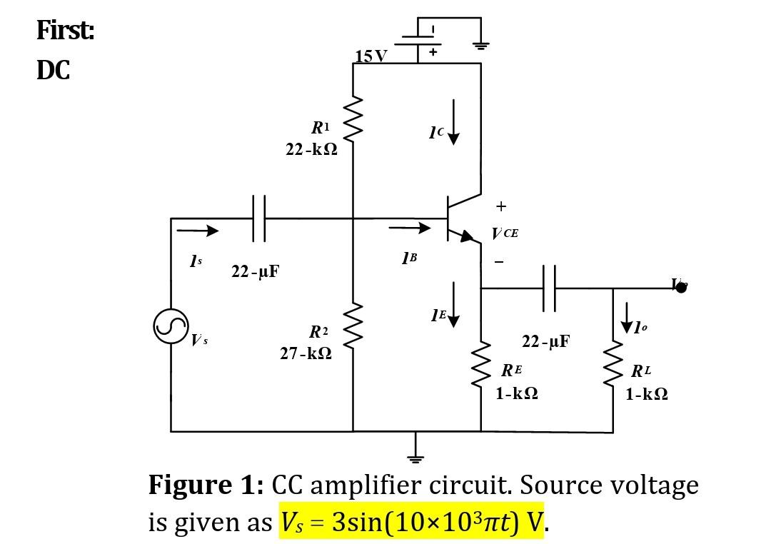 Solved could you perform a theoretical analysis of the CC | Chegg.com