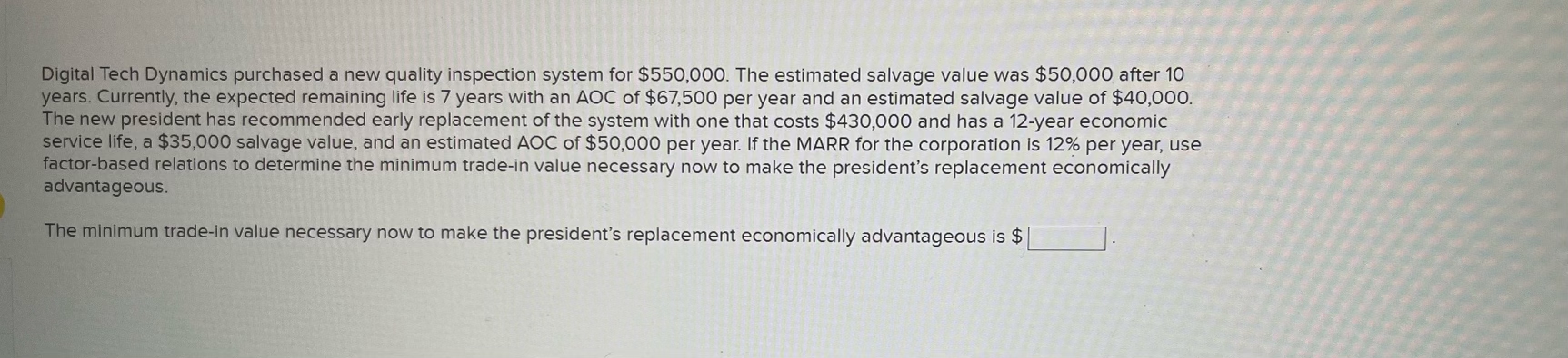 Solved Digital Tech Dynamics purchased a new quality | Chegg.com