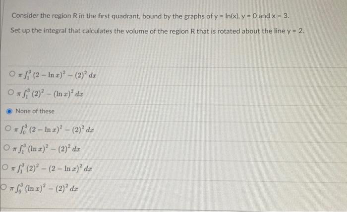 Solved Consider the region R in the first quadrant, bound by | Chegg.com