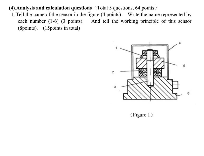 Solved (4).Analysis and calculation questions (Total 5 | Chegg.com