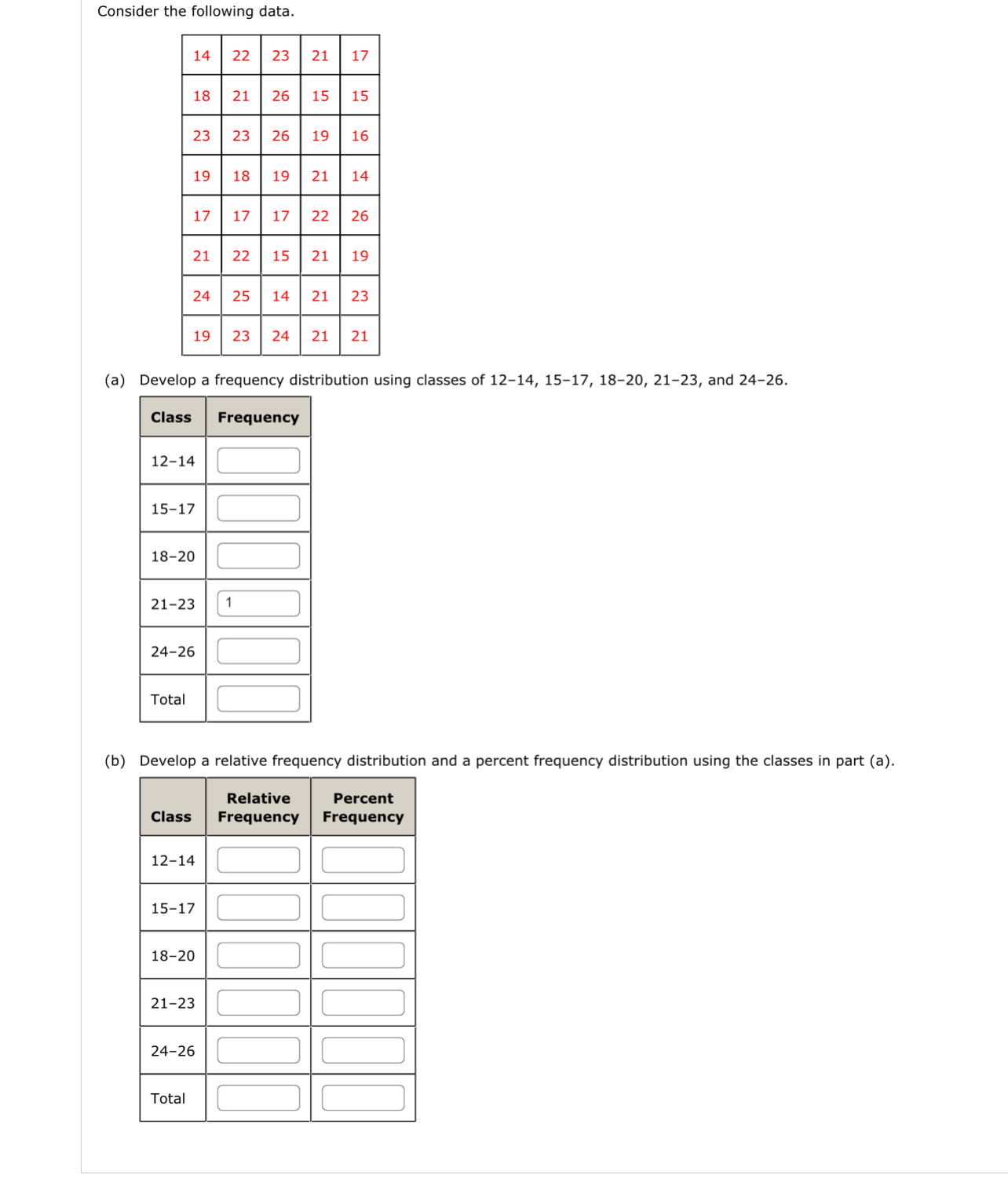 Solved Answer the following part A and part B | Chegg.com