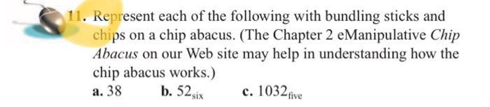 Solved 1. Represent each of the following with bundling | Chegg.com