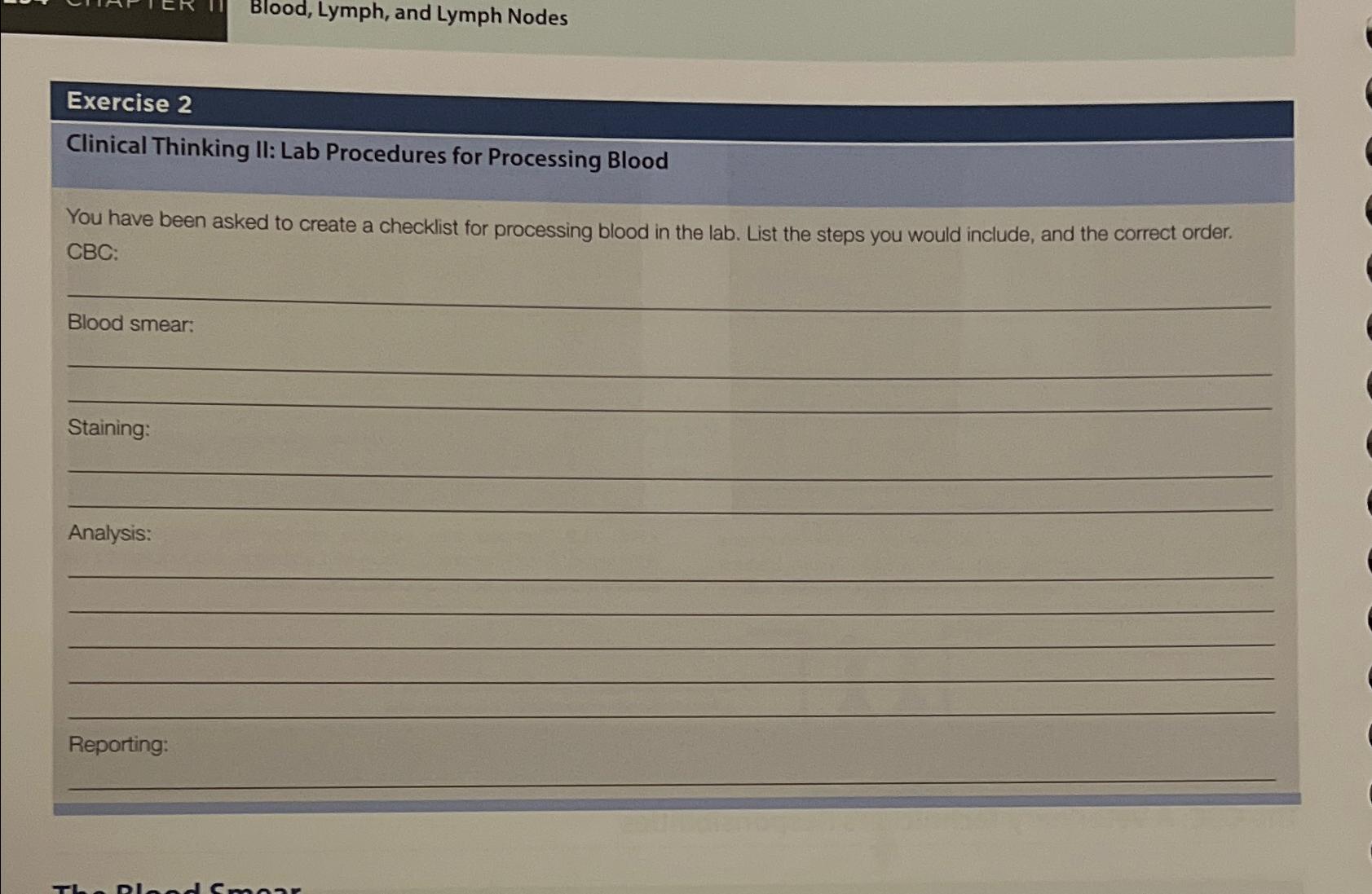 Solved Exercise 2Clinical Thinking II: Lab Procedures for | Chegg.com