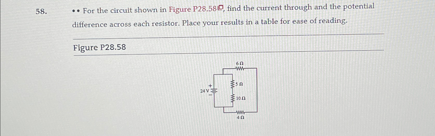Solved For the circuit shown in Figure P28.58, ﻿find the | Chegg.com