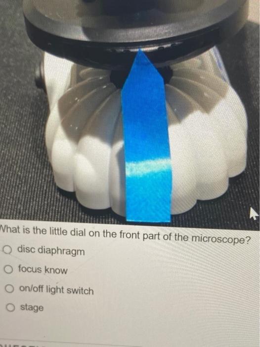 Solved What is the little dial on the front part of the | Chegg.com