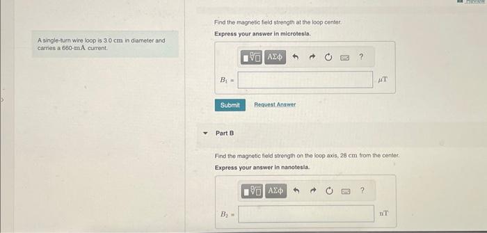 Solved Find the magnetic field strength at the loop center | Chegg.com