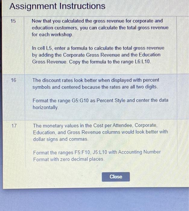 Solved 1 0 Start Excel. Download and open the file named | Chegg.com