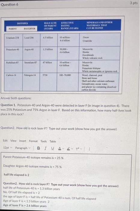 Solved Do your answers from questions 6 and 8 support your | Chegg.com