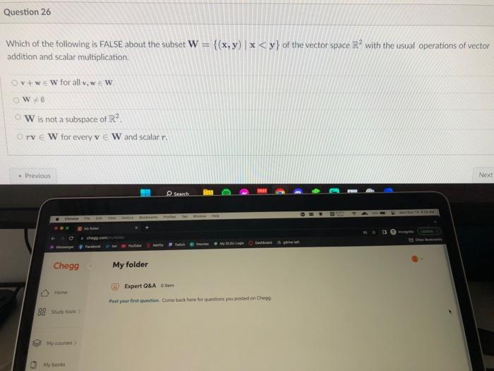 Solved Which of the following is FALSE about the subset | Chegg.com