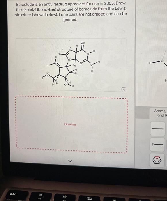 Solved Baraclude is an antiviral drug approved for use in | Chegg.com