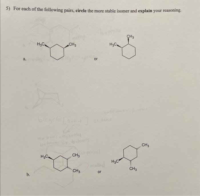 Solved For each of the following pairs, circle the more | Chegg.com