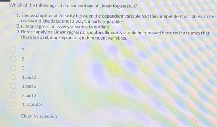 Solved Which of the following is the disadvantage of Linear | Chegg.com