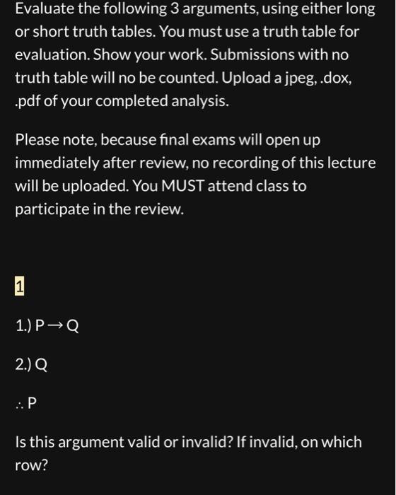 Evaluate the following 3 arguments, using either long | Chegg.com