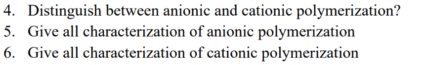 Solved Distinguish between anionic and cationic | Chegg.com