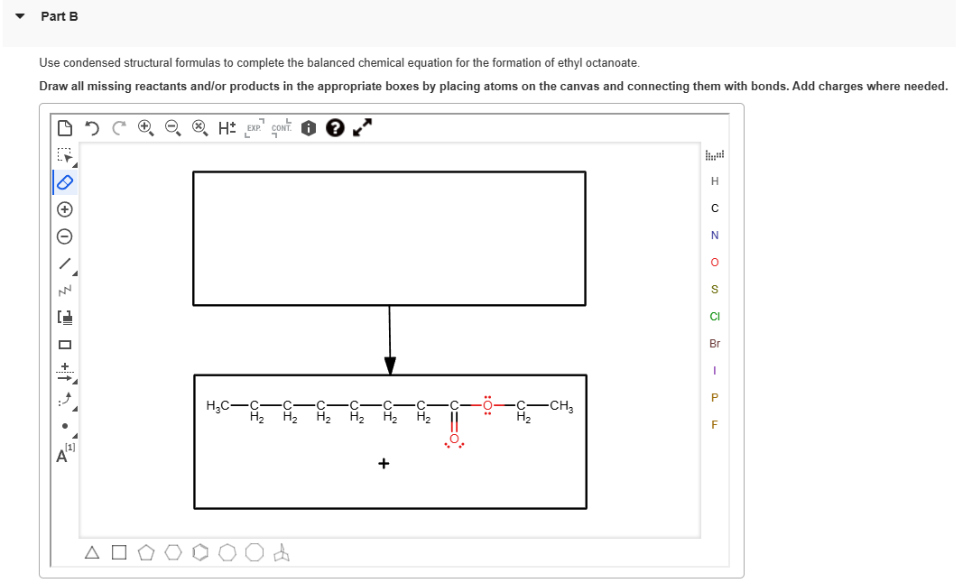 Solved Use condensed structural formulas to complete the | Chegg.com