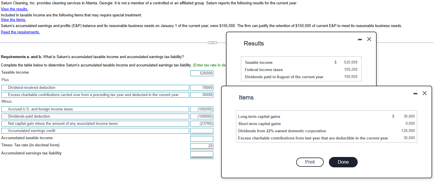Saturn Cleaning, Inc. provides cleaning services in | Chegg.com