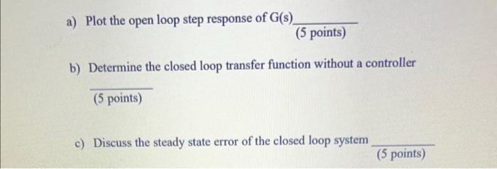 Solved G(s)=1/(s∧2+X+1) H(s)=1/(s+2)a) Plot the open loop | Chegg.com