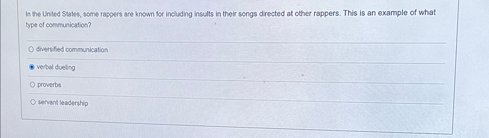 Solved In the United States, some rappers are known for | Chegg.com