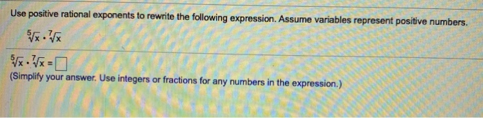 Solved Use positive rational exponents to rewrite the | Chegg.com