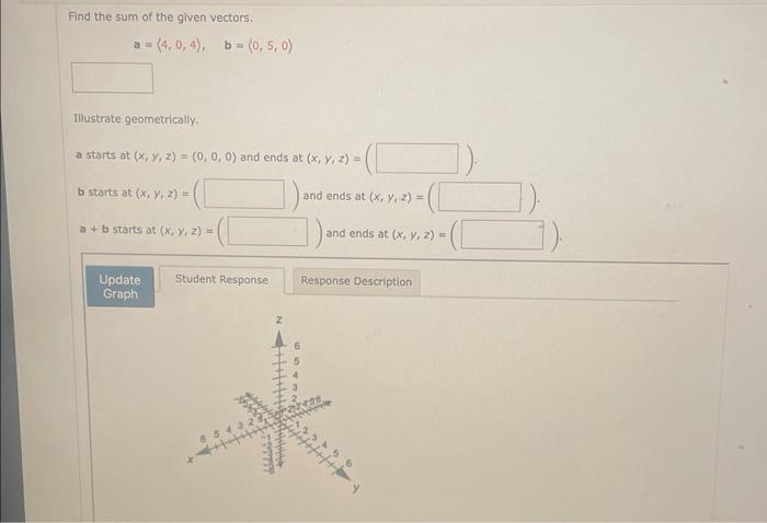Solved Find the sum of the given vectors. | Chegg.com