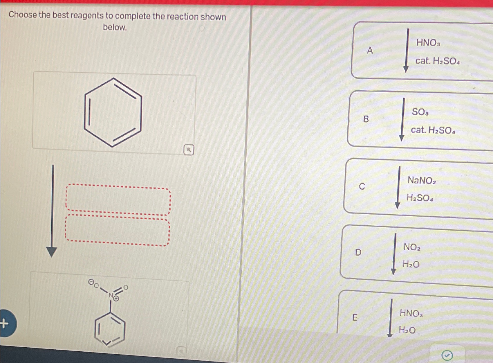 Solved Choose the best reagents to complete the reaction | Chegg.com